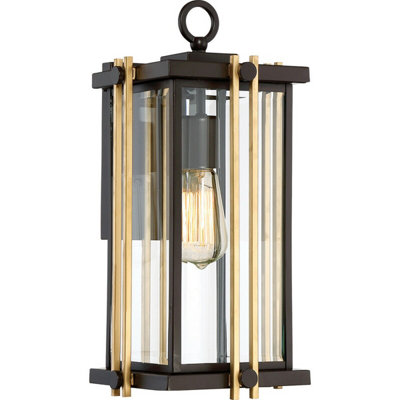 Elegant Outdoor IP44 Wall Light in Western Bronze with LED E27 Socket