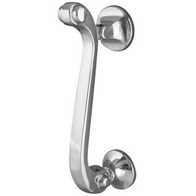Elegant Polished Chrome Scroll Door Knockers - 135mm - External Outdoor ...