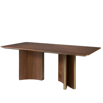 Elegant Rectangular Walnut Dining Table for Modern Homes