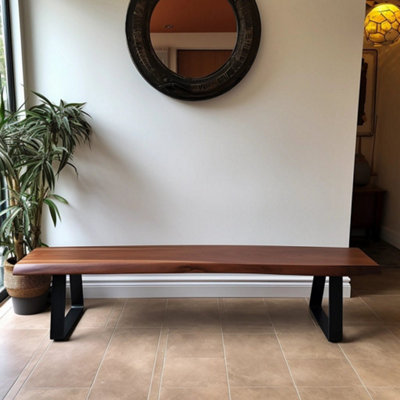 Elegant Sapele Indoor Seating Bench - 90cm(L) - for 120cm table | DIY ...