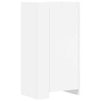 Elegant Shoe Cabinet White 52x37.5x100 cm Engineered Wood