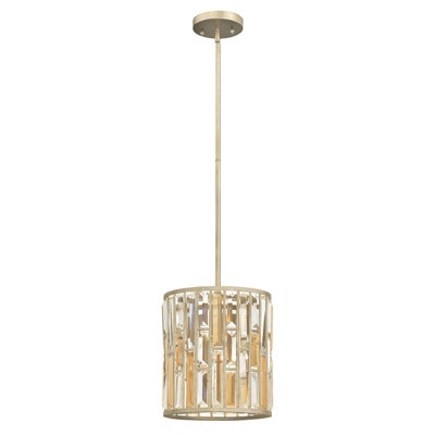 Elegant Silver Leaf 1 Bulb Ceiling Pendant Light with E27 LED Fitting