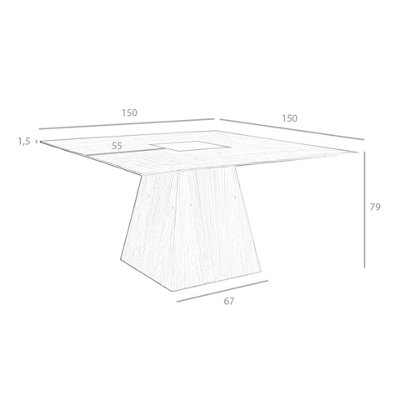 Elegant Square Walnut Dining Table for Modern Homes
