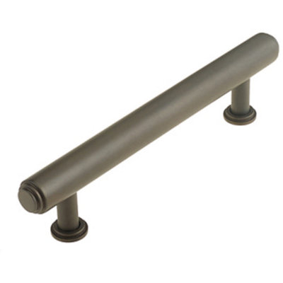 Elegant Stepped Cabinet Handle in Dark Bronze - 128mm Luxury Design ...