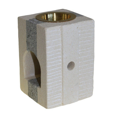 Elegant Stone Oil Burner Combo - Handcrafted