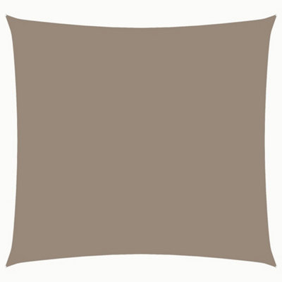 Elegant Sunshade Sail Oxford Fabric Square 4x4 m Taupe