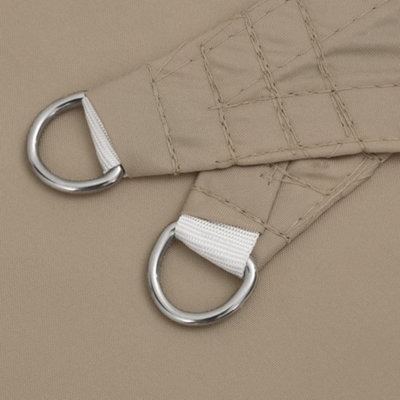 Elegant Sunshade Sail Oxford Fabric Square 4x4 m Taupe