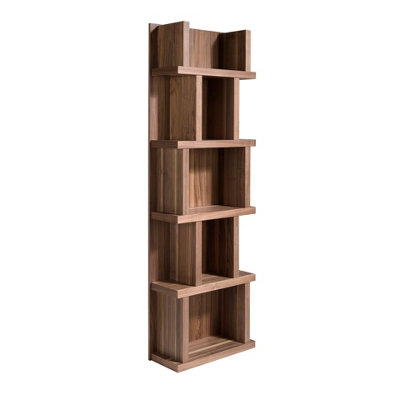 Elegant Walnut Wood Shelf for Modern Homes