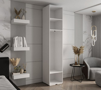 Elegant White Inova 4 Hinged Door Wardrobe W500mm H2370mm D470mm ...