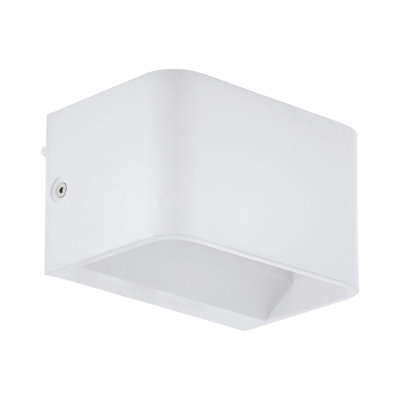 Elegant White Wall Light with Integrated 6W LED Bulb for Modern Spaces