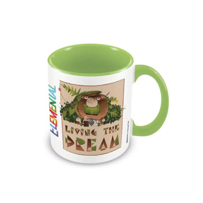 Elemental Living The Dream Mug White/Green/Brown (One Size) | DIY at B&Q
