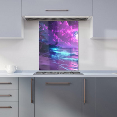 Elena Sable: 00007 Premium Glass Kitchen Splashback W600mm x H750mm