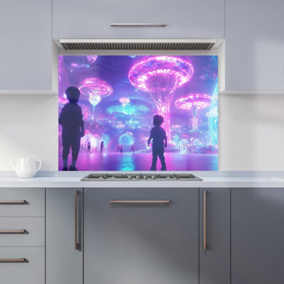 Elena Sable: 00024 Premium Glass Kitchen Splashback W900mm x H650mm