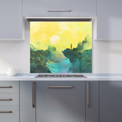 Elena Sable: 00036 Premium Glass Kitchen Splashback W900mm x H750mm