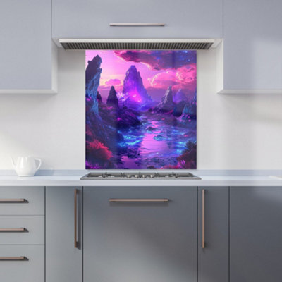 Elena Sable: 00038 Premium Glass Kitchen Splashback W700mm x H750mm