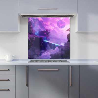 Elena Sable: 00039 Premium Glass Kitchen Splashback W600mm x H600mm