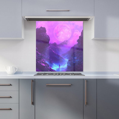 ELENA SABLE: 00040 PREMIUM GLASS KITCHEN SPLASHBACK W700MM X H650MM
