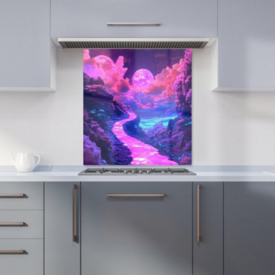 ELENA SABLE: 00041 PREMIUM GLASS KITCHEN SPLASHBACK W700MM X H750MM