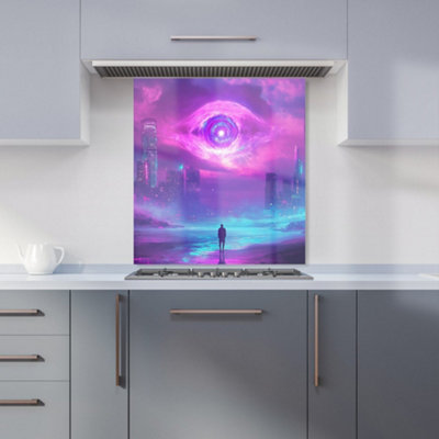 Elena Sable: 00044 Premium Glass Kitchen Splashback W600mm x H650mm