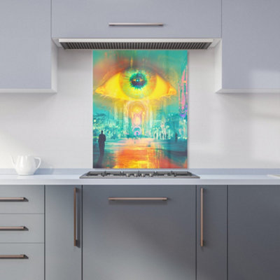 Elena Sable: 00057 Premium Glass Kitchen Splashback W600mm x H750mm