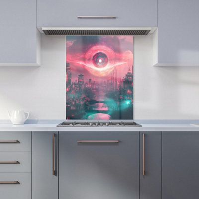 ELENA SABLE: 00064 PREMIUM GLASS KITCHEN SPLASHBACK W600MM X H750MM