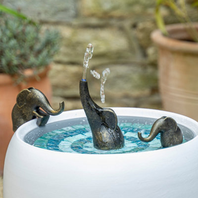 Elephant Family Set - A Hydria Life Fountain Accessory