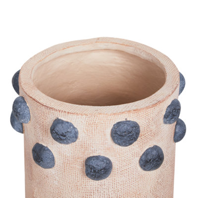 Elevated Plant Pot BLETILLA Ceramic 27 cm Sand Beige