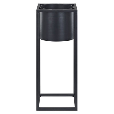 Elevated Plant Pot IDRA Metal 15 cm Black