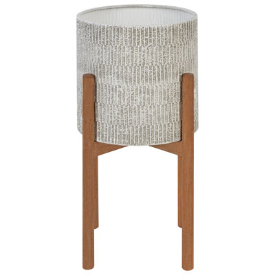 Elevated Plant Pot PINSAPO Metal Grey