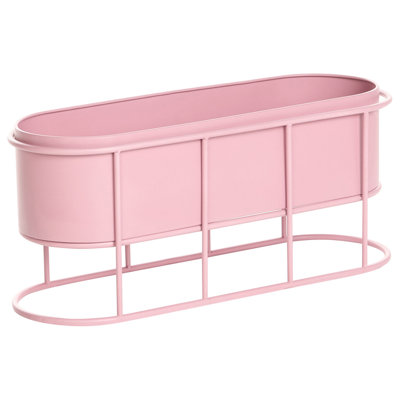 Elevated Plant Pot SUMIRE Metal 64 cm Pink