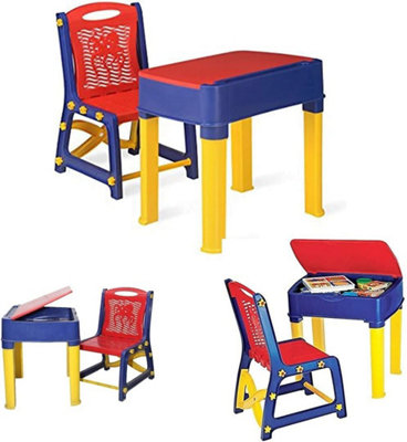 Elex Children Study Table and chair Kids Study table Desk toddler chair ...
