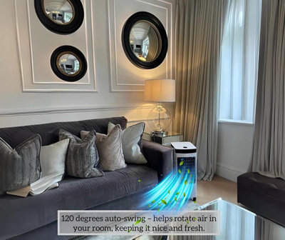 ELEX Portable Powerful Digital Evaporative Air Cooler AC Fan With ...