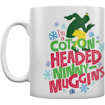 Elf Cotton Headed Ninny Muggins Mug White (One Size) | DIY at B&Q