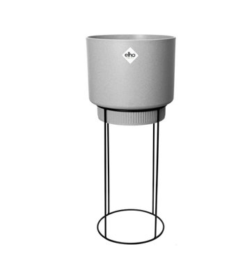 Elho B.for Studio Round 30cm Living Concrete on Stand Recycled Plastic ...