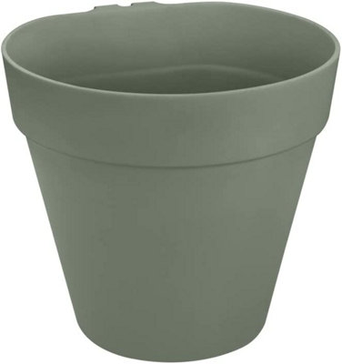 Elho Loft Urban Green Wall Single 15cm Plastic Plant Pot in Pistachio Green