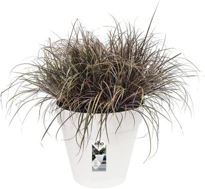 Elho Loft Urban Round 30cm Plastic Plant Pot in White