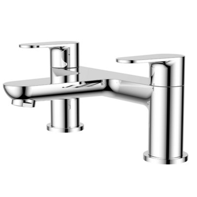 Elite White Bath Mixer Filler Tap High Quality Chrome Suitable For All ...