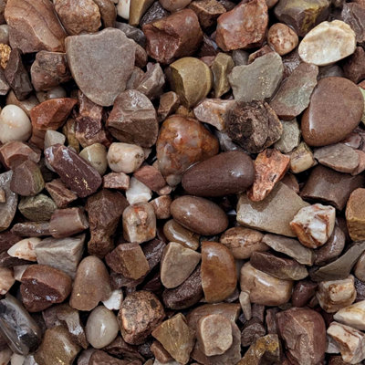 Elixir Garden Supplies 20mm Staffordshire Pink Decorative Chippings x80kg