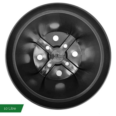 Elixir Gardens 10L Black Recycled Plastic Plant Pot x100