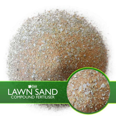 Elixir Gardens 2-0-0-2Fe Lawn Sand Professional Grass/Paddcock Top ...
