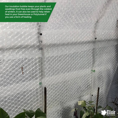 Elixir Gardens 25mm Tri Laminated Greenhouse Bubble Insulation 1.5m ...