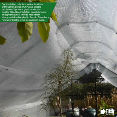 Elixir Gardens 25mm Tri Laminated Greenhouse Bubble Insulation 1.5m ...