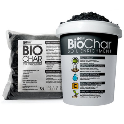 Elixir Gardens BioChar Organic Activated Charcoal Soil Conditioner ...