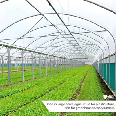 Elixir Gardens Clear 720 Gauge (180 Microns) Polytunnel Sheeting 11.1m ...