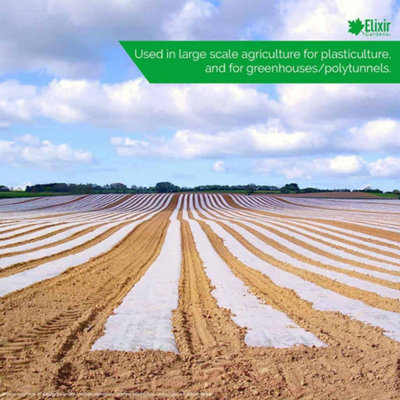 Elixir Gardens Clear 720 Gauge (180 Microns) Polytunnel Sheeting 11.1m ...