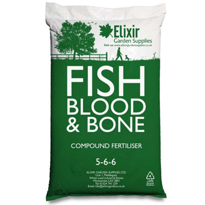Elixir Gardens Fish Blood and Bone 5-5-6 in bag x 10kg