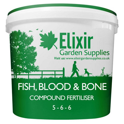 Buy Elixir Gardens Fish Blood and Bone 5-5-6 in tub x 3kg at B&Q