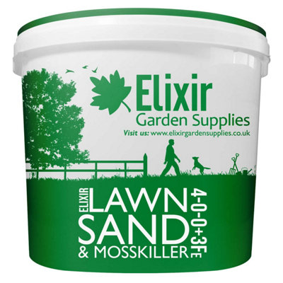 Elixir Gardens Lawn Sand & Moss Killer 4 - 0 - 0 Tub x 10kg