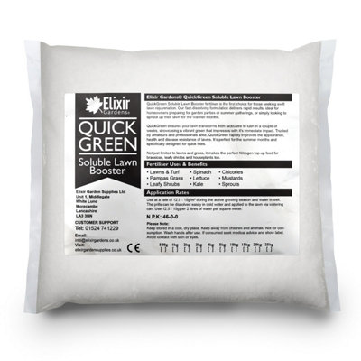 Elixir Gardens Quick-Green Soluble Urea Prills 46% Nitrogen Lawn ...