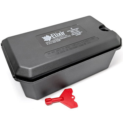 Elixir Gardens Rat Bait Station Box with Locking Tamper Proof Lid x20